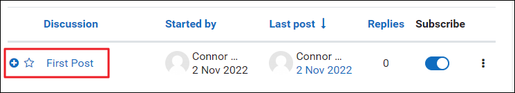 Creating a Forum Post