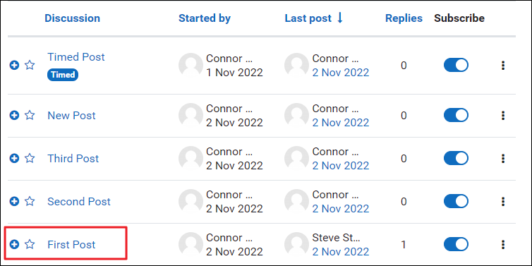 Creating a Forum Post