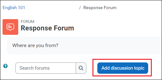 Creating a Forum Post