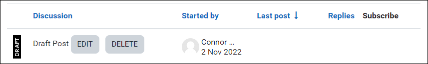 Creating a Forum Post