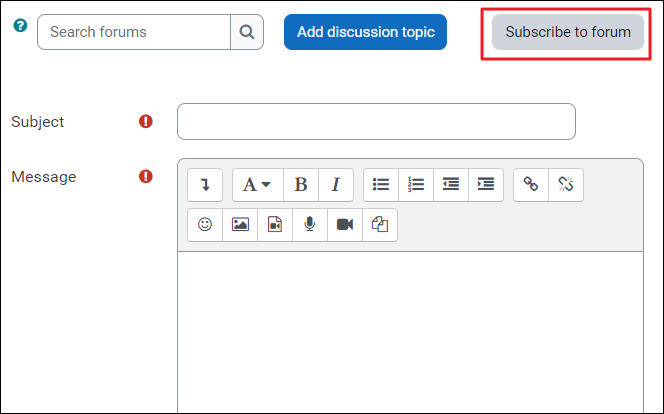 Creating a Forum Post