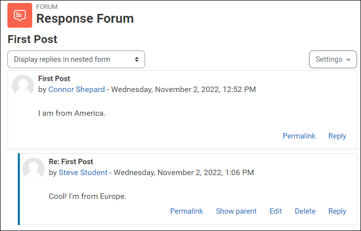 Creating a Forum Post