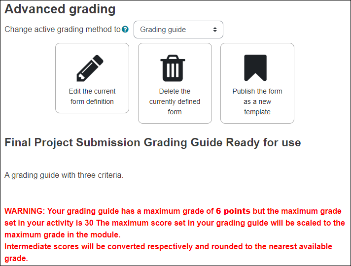 Creating and Using Grading Guides for Assignments
