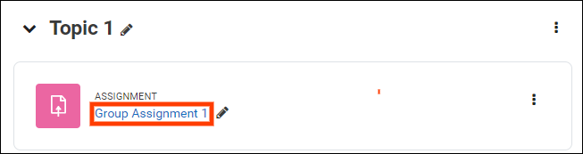 Creating Group Assignments