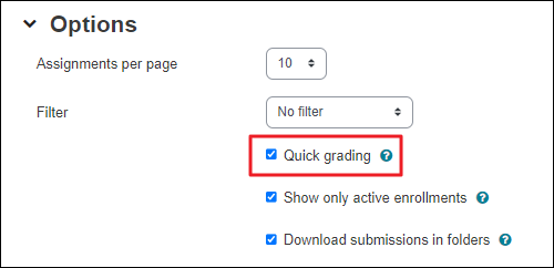 Grading an Assignment with Video Submissions