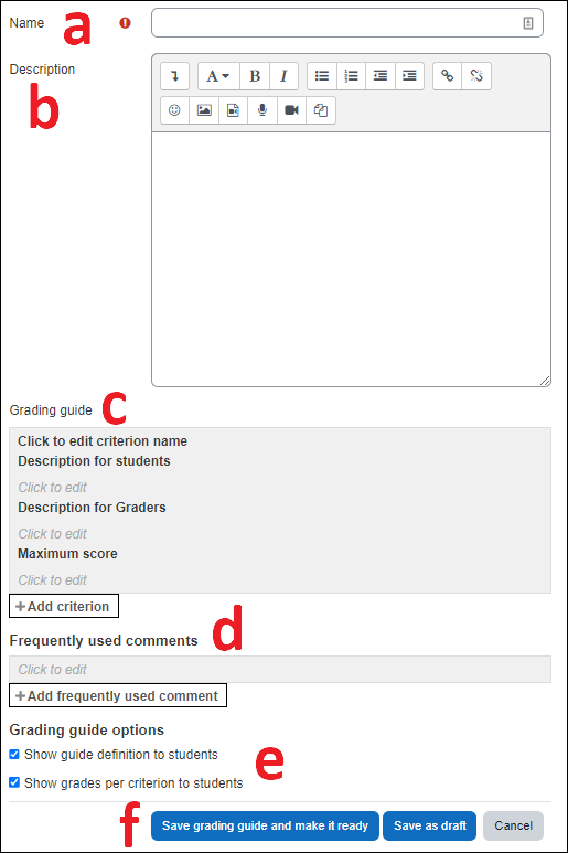 Grading Guide for Forums