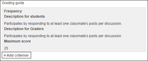 Grading Guide for Forums