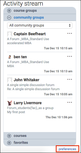 Using Activity Stream