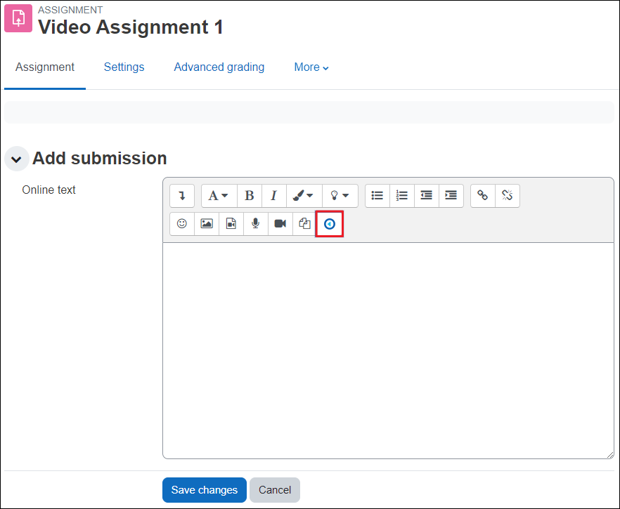 Submitting an Assignment with a Video in Engage
