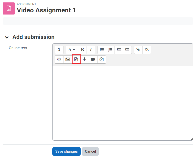 Submitting an Assignment with a Video in Engage