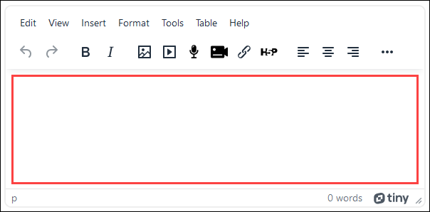 TinyMCE Text Editor (New)