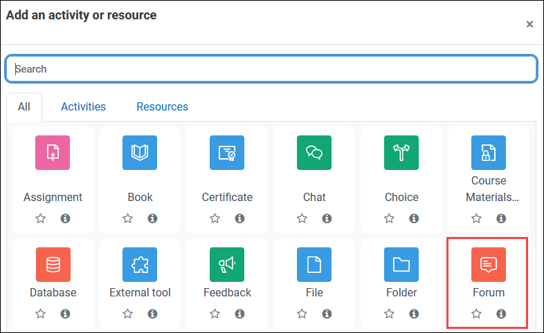 Creating a Forum