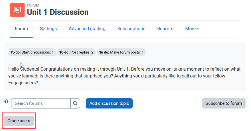Creating a Forum