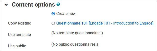 Creating a Questionnaire Activity in Engage