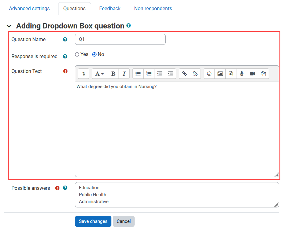 Creating a Questionnaire Activity in Engage