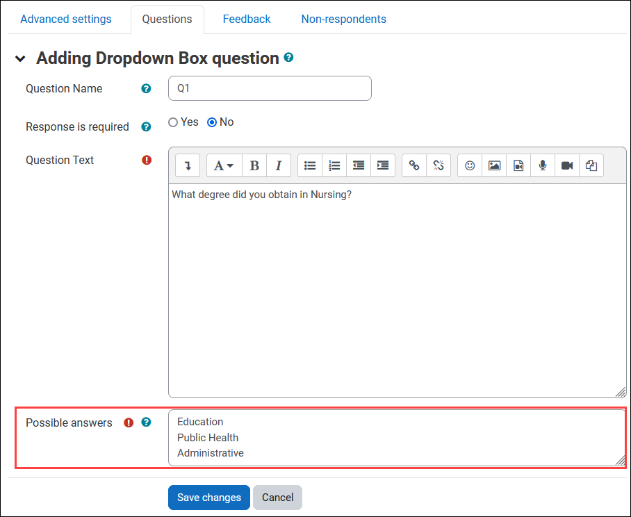 Creating a Questionnaire Activity in Engage