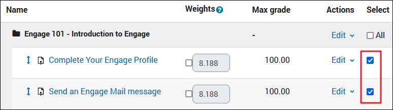 Grade Categories