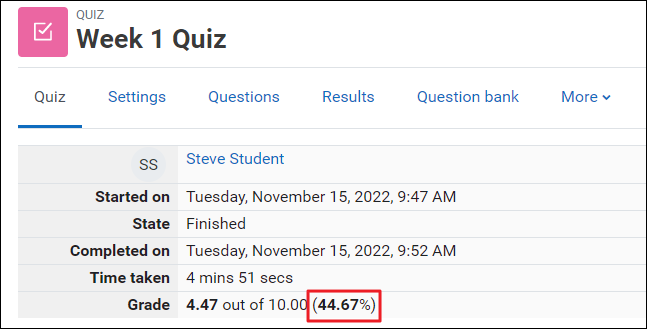 How Quiz Grades are Calculated in Engage