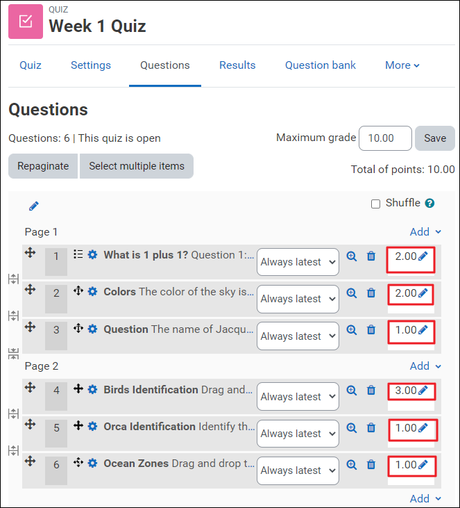 How Quiz Grades are Calculated in Engage