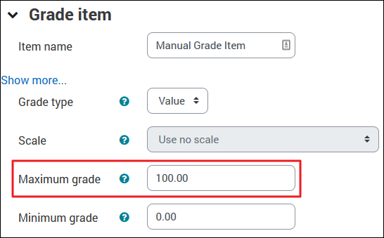 Locating and Editing a Maximum Grade Setting