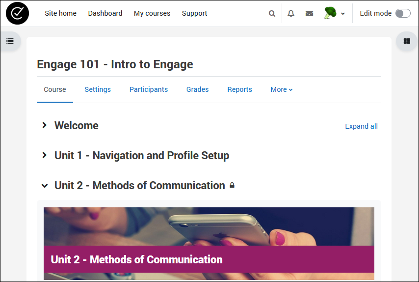 Instructors New Features of Engage
