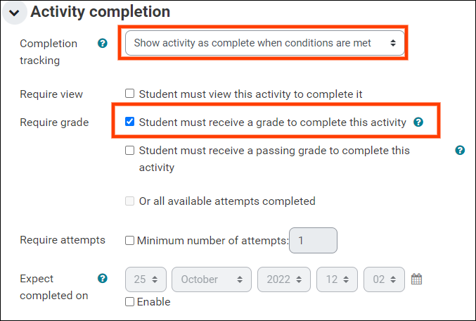 Using Completion Tracking