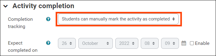 Using Completion Tracking
