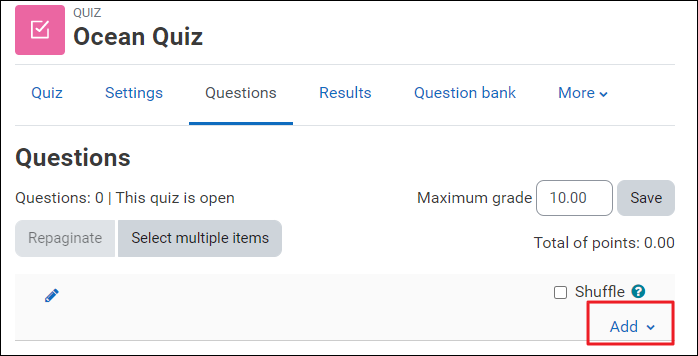 Drag and Drop Markers Question Type