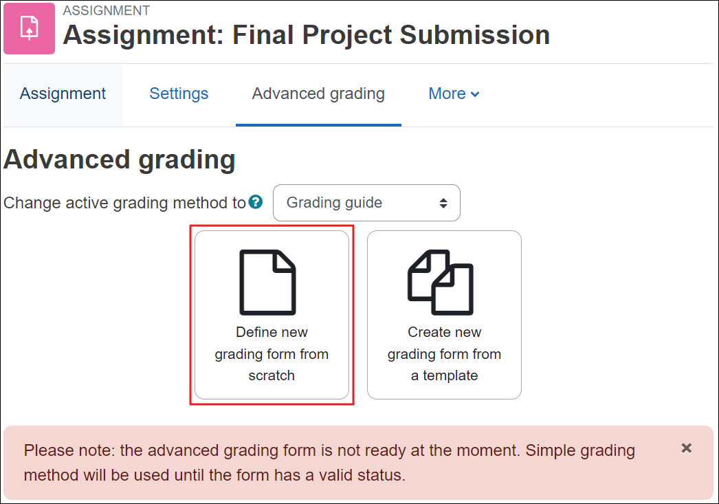 Creating and Using Grading Guides for Assignments