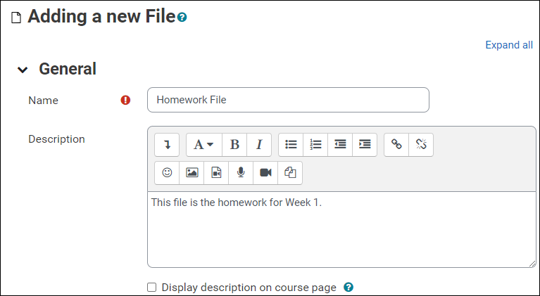 Adding a File as a Resource