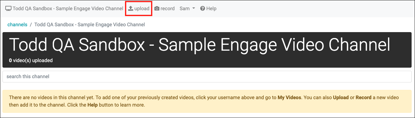 Using Engage Video