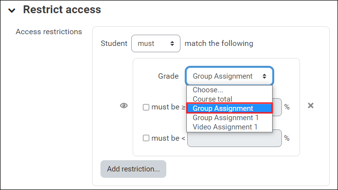 Using Restrict Access Settings